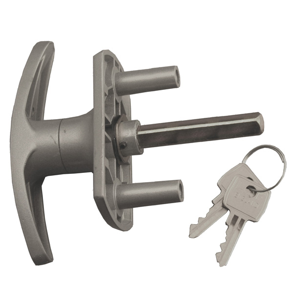 Henderson T Handle External Internal Lock Set by UK Garage Door Parts